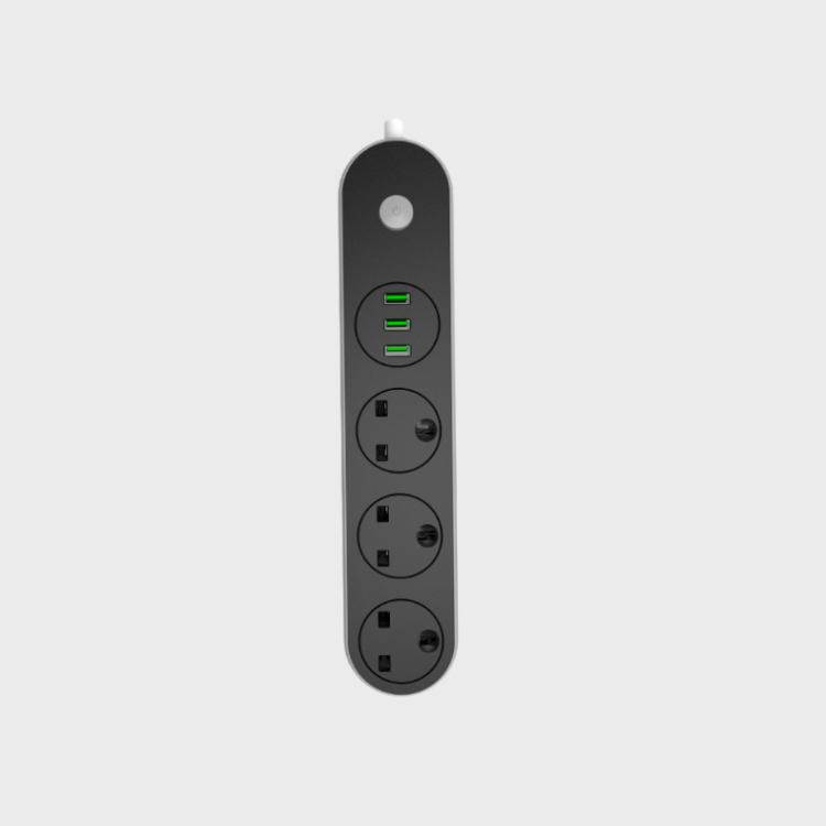 POWER SOCKET 3USB Ports POWER CORD:1.6M – itmega.lk